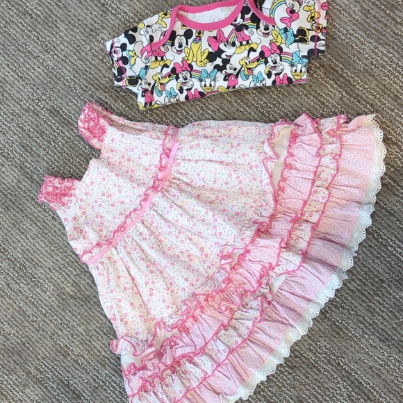 Disney | Dresses | 2mo Bundle Dress And Disney Onesie | Poshmark